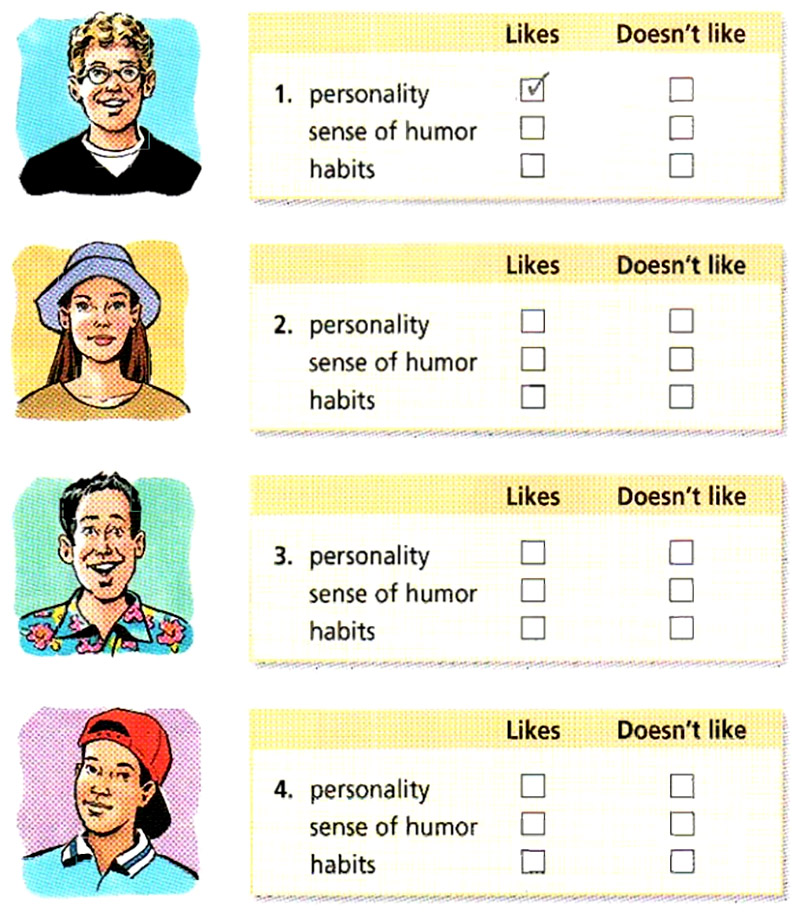 Listening Exercises A1 - People We Know - ESL Tasks