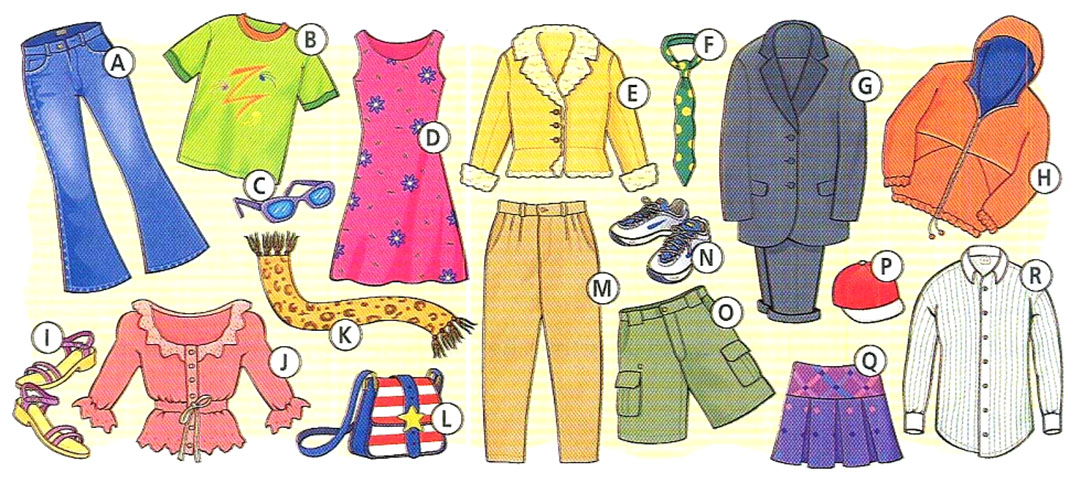 Practice Listening English Exercises for A1 - Clothes - ESL Tasks