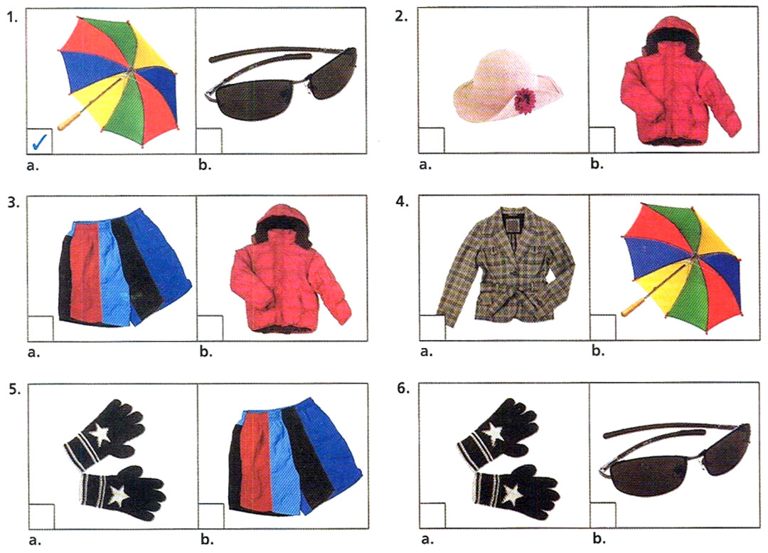 Practice Listening English Exercises for A1 - The Weather - ESL Tasks